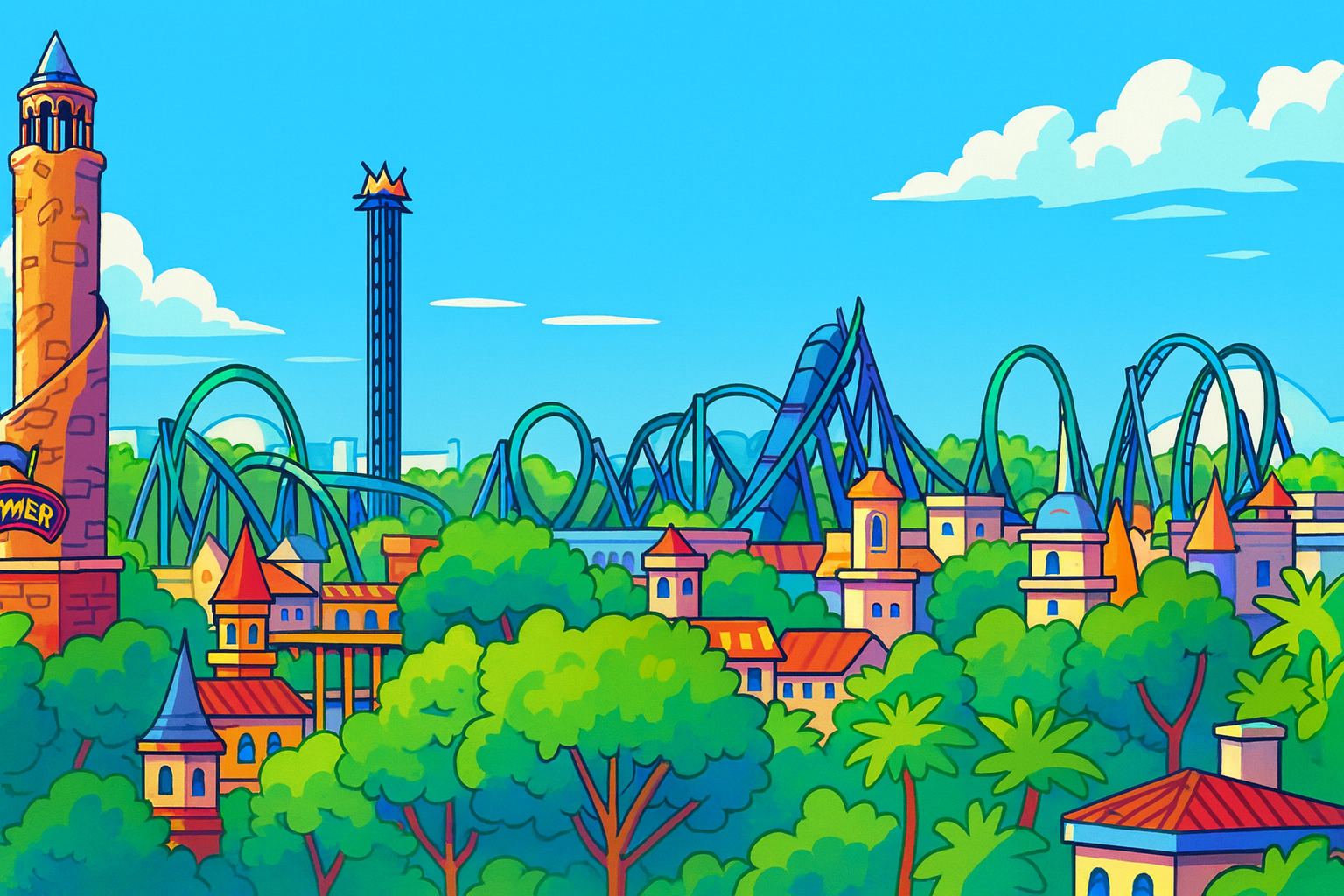 Theme Park Industries - Jeu de Gestion de Parc d'Attractions